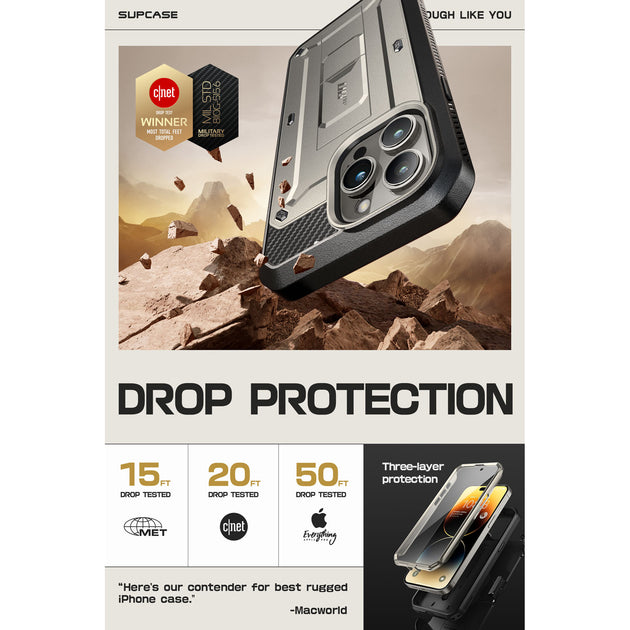 SUPCASE | iPhone 15 Pro 6.1 inch (2023) | UB Pro Holster Case