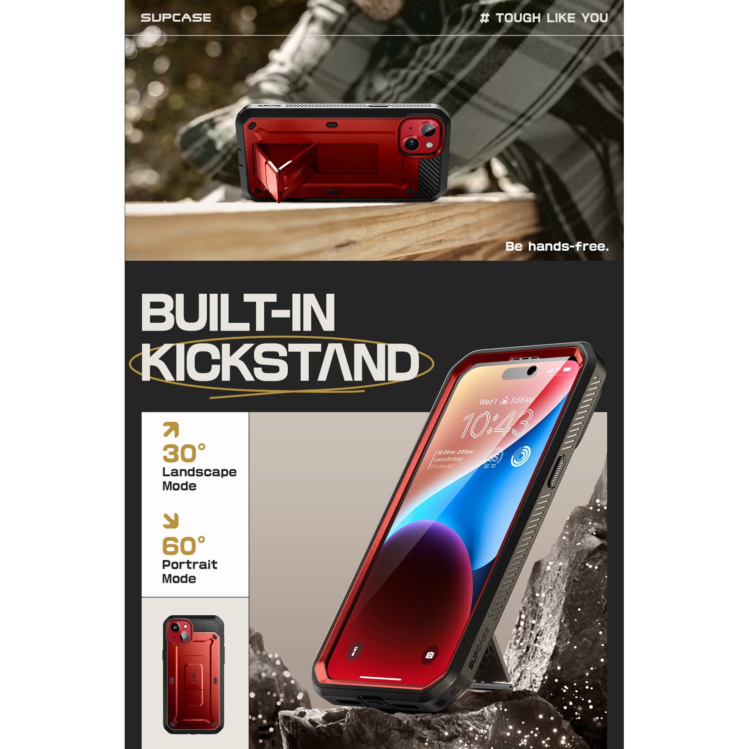 SUPCASE | iPhone 15 6.1 inch (2023) | UB Pro Holster Case