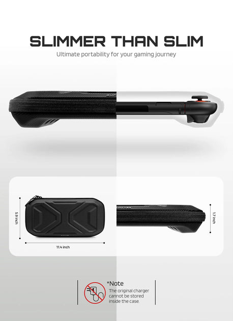 Black Mini Travel Case for Switch 2 | Slim 260g with 12 Cartridges ...