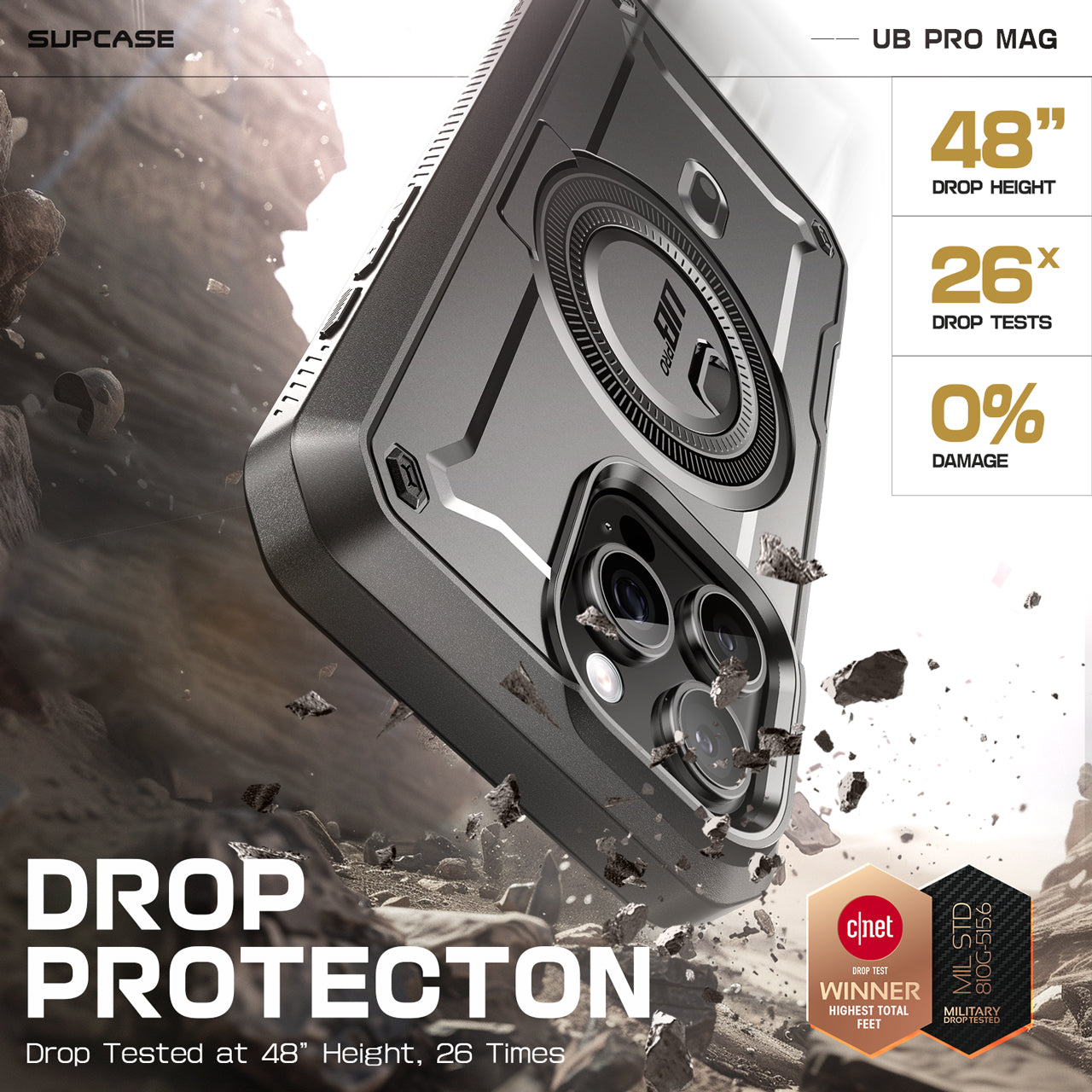 SUPCASE | iPhone 16 Pro Max 6.9 inch (2024) | UB Pro MAG Holster Case