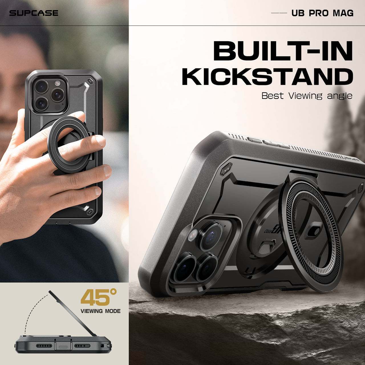 SUPCASE | iPhone 16 Pro 6.3 inch (2024) | UB Pro MAG Holster Case