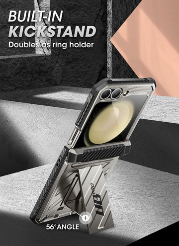 galaxy flip case with ring