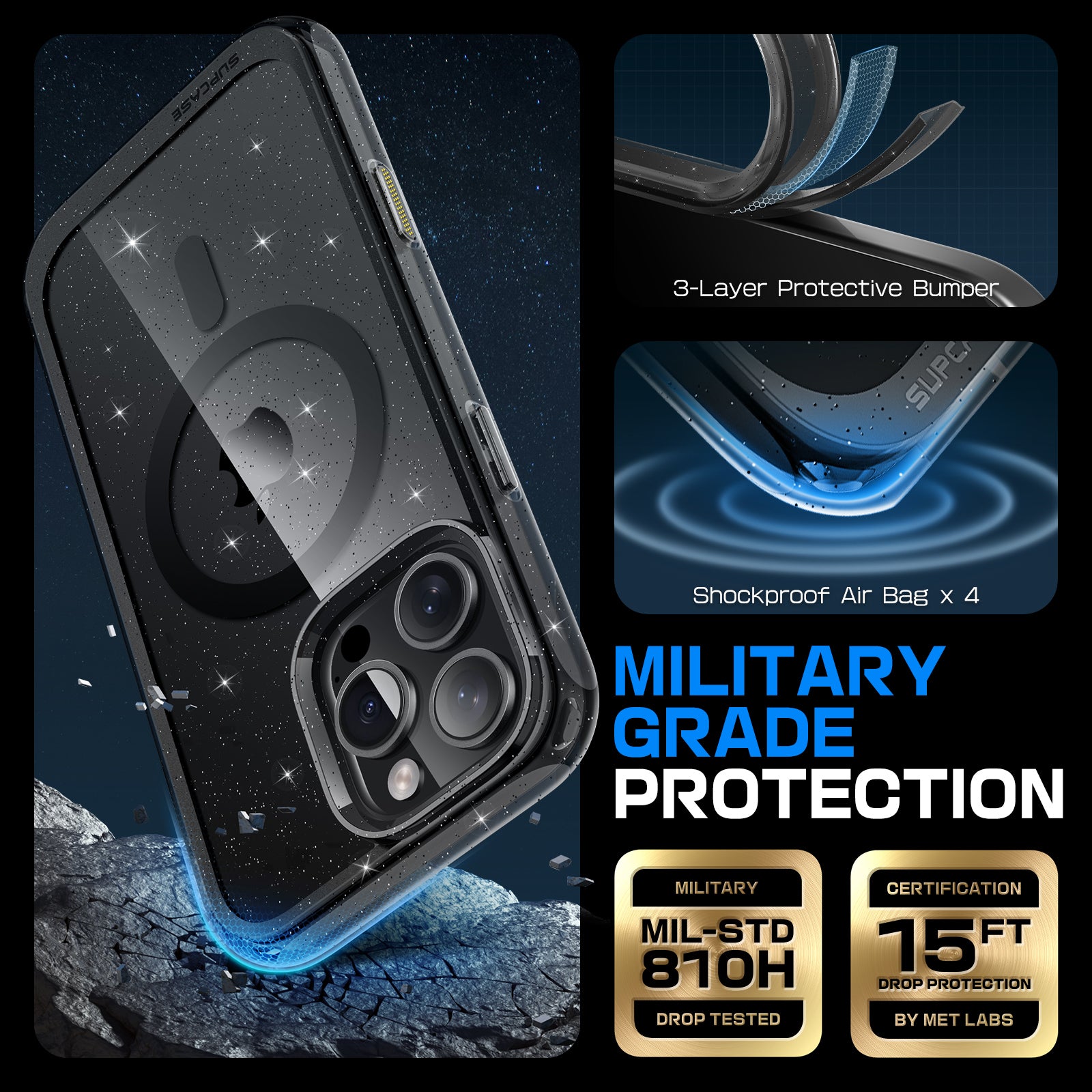 SUPCASE | iPhone 16 Pro Max (2024) | UB MAG Clear Bumper Case