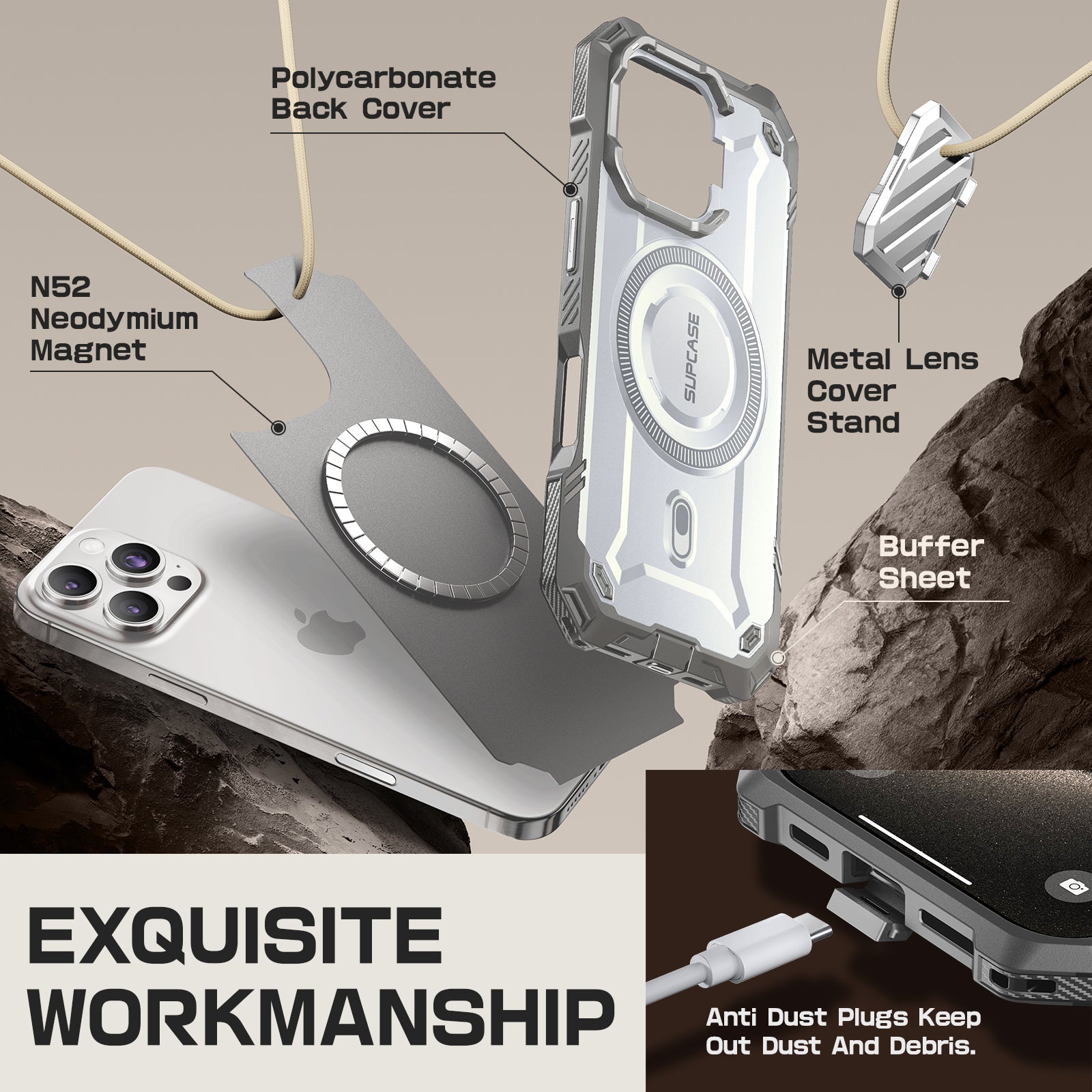 SUPCASE | iPhone 16 Pro Max 6.9 inch (2024) | UB MAG XT Holster Case