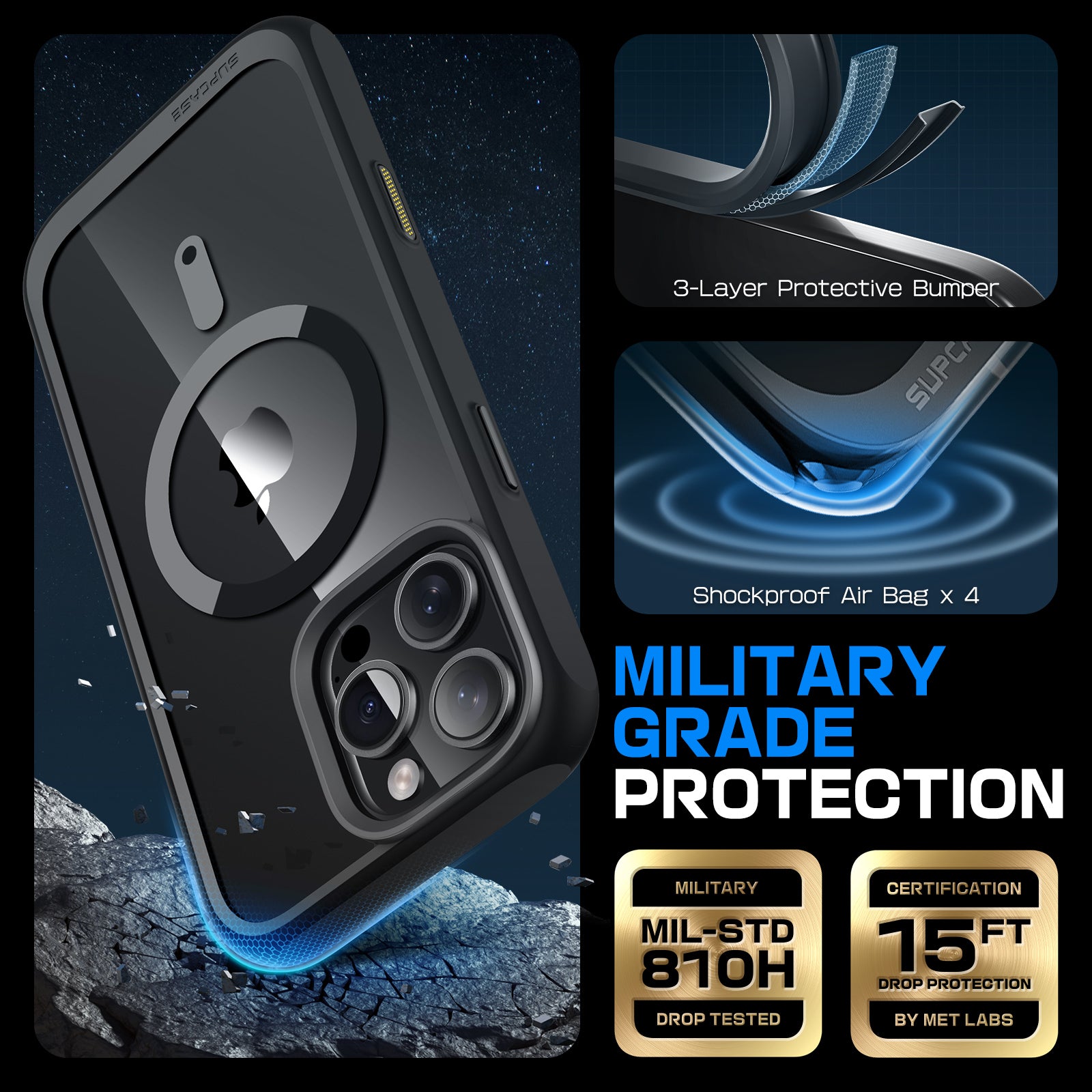 SUPCASE | iPhone 16 Pro (2024) | UB MAG Clear Bumper Case