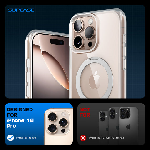 SUPCASE | iPhone 16 Pro (2024) | UB MAG Stand Clear Bumper Case