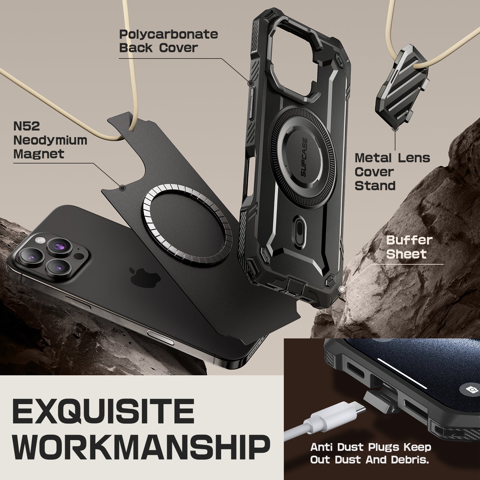 SUPCASE | iPhone 16 Pro 6.3 inch (2024) | UB MAG XT Holster Case