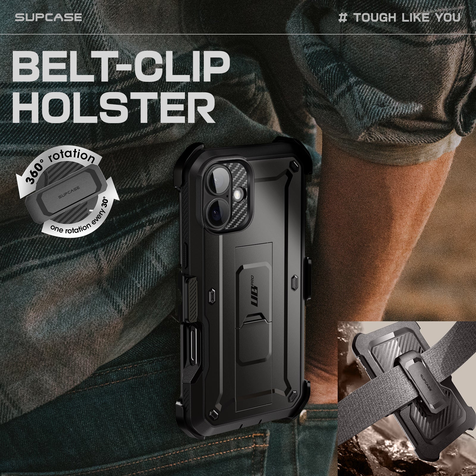 SUPCASE | iPhone 16 6.1 inch (2024) | UB Pro Holster Case