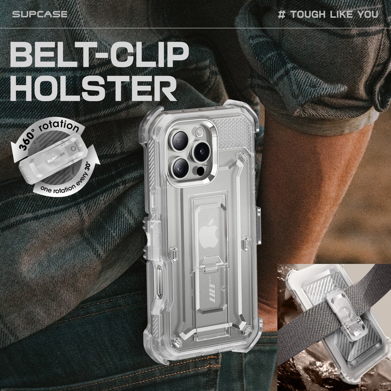 SUPCASE | iPhone 16 Pro 6.3 inch (2024) | UB Pro Holster Case