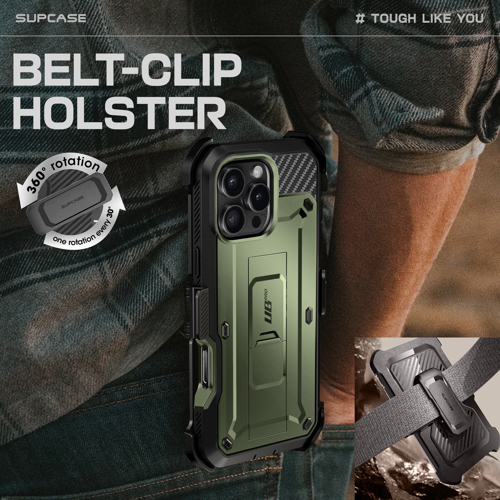 SUPCASE | iPhone 16 Pro Max 6.9 inch (2024) | UB Pro Holster Case