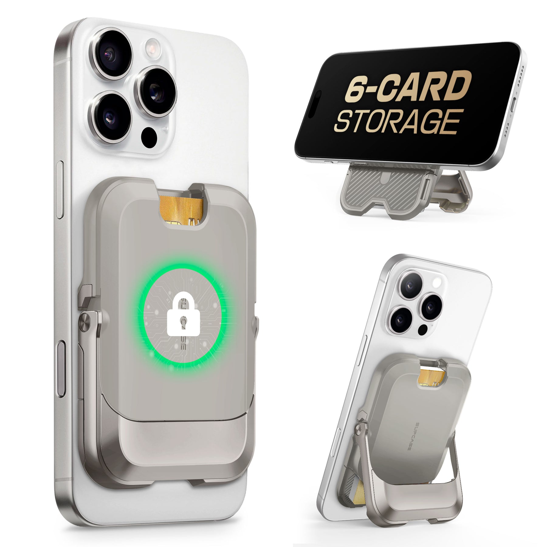 SUPCASE | MagSafe | Magnetic Wallet with Stand