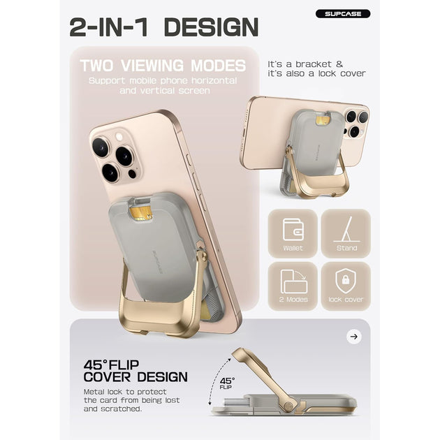 SUPCASE | MagSafe | Magnetic Wallet with Stand
