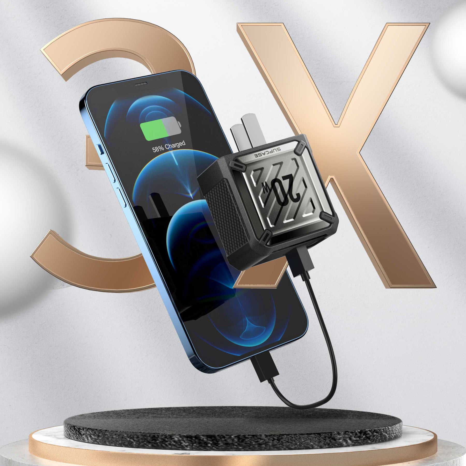 SUPCASE | Fast Wall Charger with Dual Ports