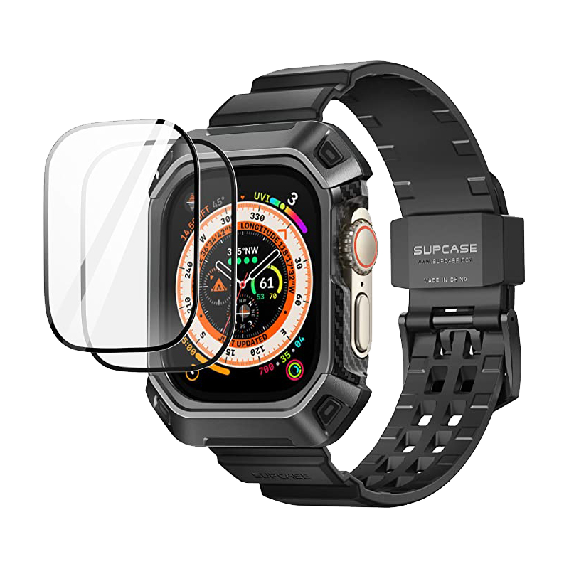 Apple Watch Ultra Unicorn Beetle PRO Wristband Case with Tempered Glass ...