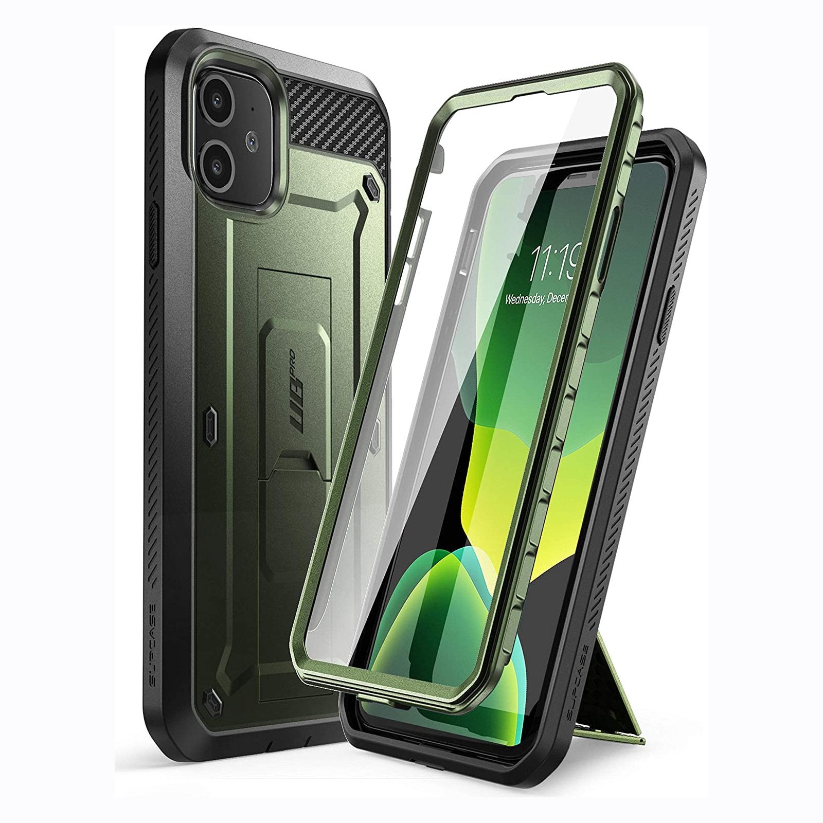 iPhone 11 6.1 inch Unicorn Beetle Pro Rugged Case-Dark Green | SUPCASE