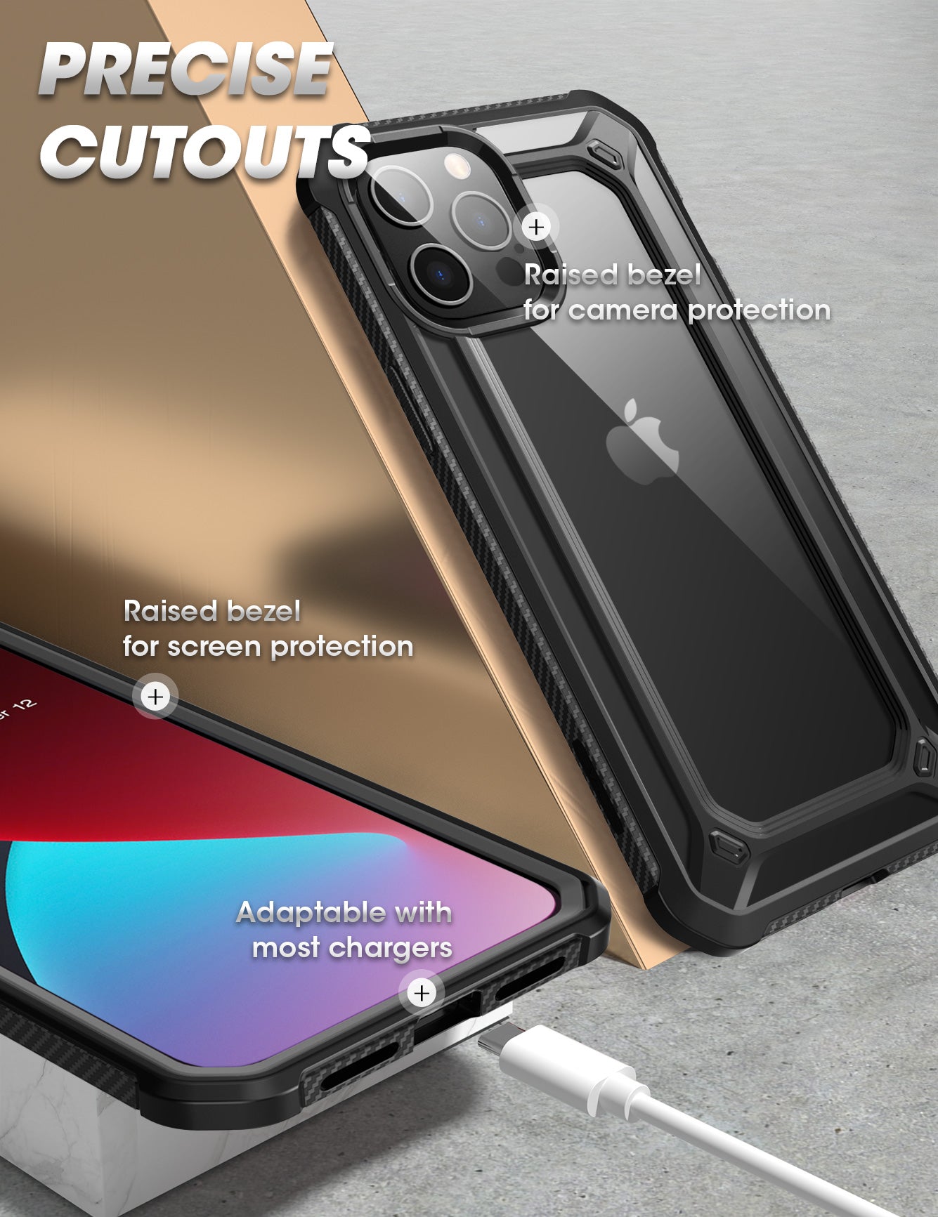 SUPCASE | iPhone 12 Pro 6.1" (2020) | UB Exo with Screen Protector ...
