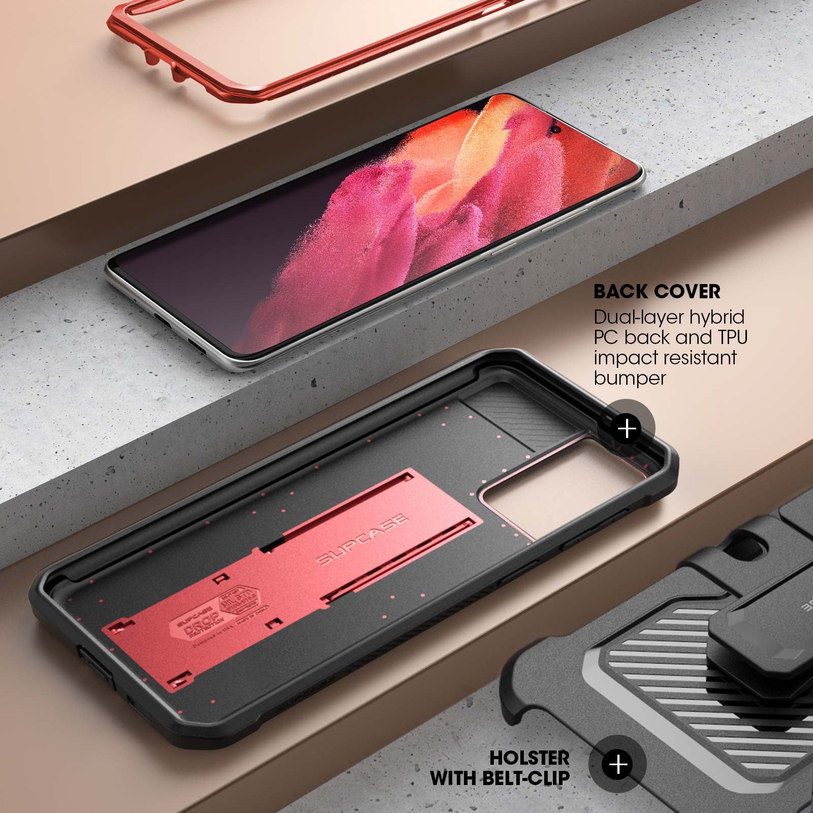 SUPCASE | Galaxy S21 Ultra | Unicorn Beetle PRO